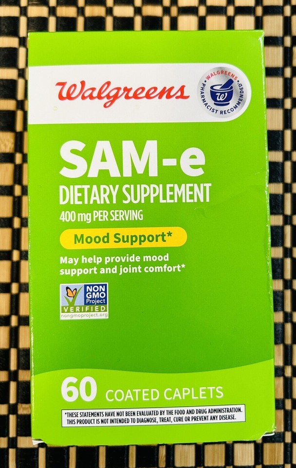 SAM-e Dietary Supplement Mood Support 400mg per Serving 50 Caplets 03/ ...