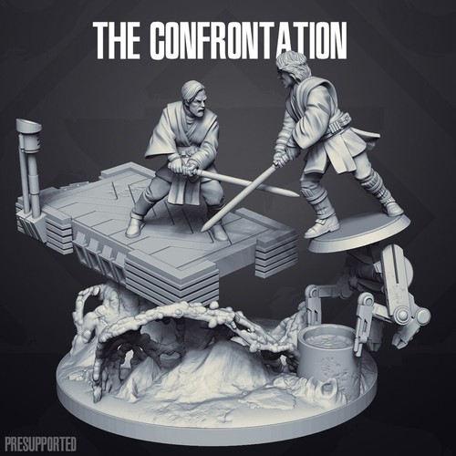 The Confrontation Diorama Star Wars Legion Scale/Roleplay resin ...