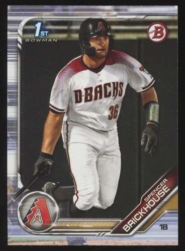 2019 BOWMAN DRAFT BD-175 SPENCER BRICKHOUSE 1ST PAPER BASE QTY AVAL ...