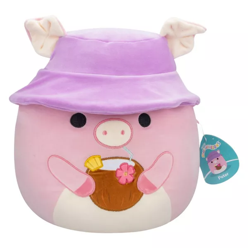 Squishmallow Peter - Pig Plush With Bucket Hat Squish 16 Inch | eBay
