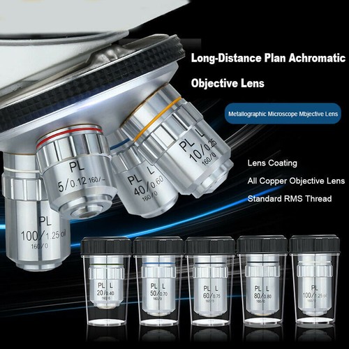 Long Working Distance Plan Achromatic Objective Lens f Metallurgical ...