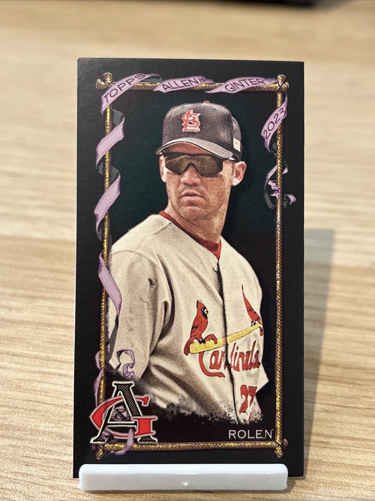2023 Topps Allen & Ginter SCOTT ROLEN SP Black Border Mini Cardinals ...