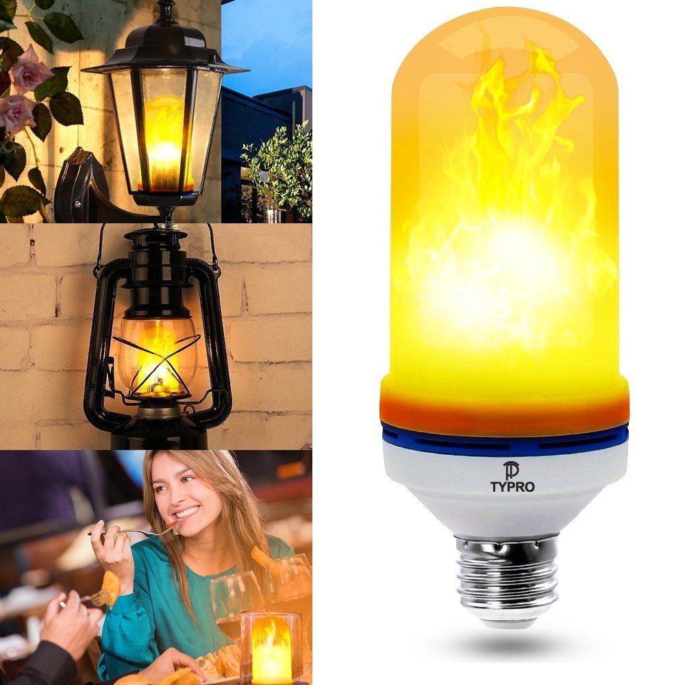 Upgraded 2 Pack LED Flame Effect Light Bulb - Decorative Lights For ...