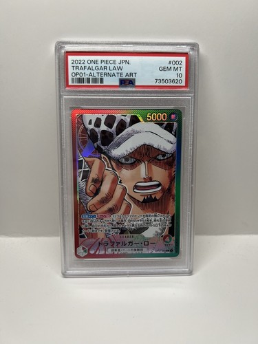 OP01-002 Trafalgar Law Alt Art Leader One Piece Romance Dawn Japanese ...