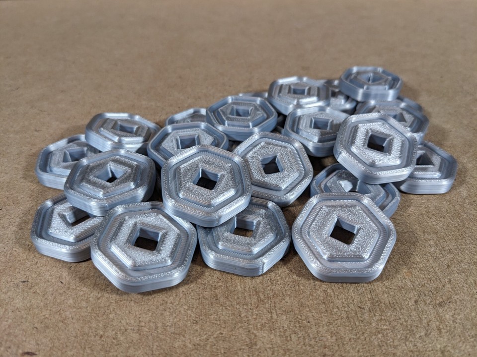 Robux Roblox Coins - Mixed Color Order - Double Sided 3D Printed Party ...