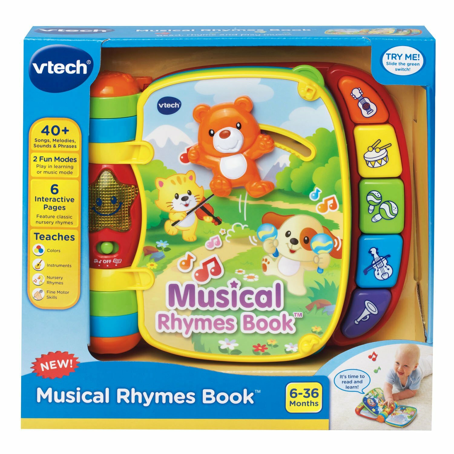 VTech Musical Rhymes Book | eBay