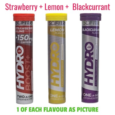 Scifit Hydro tabs electrolytes&vitamins (Blackcurrant +Strawberry ...