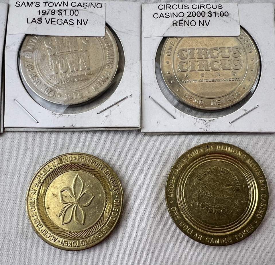 Lot of 20 Vintage Casino $1 Dollar Gaming Slot Tokens All Different | eBay