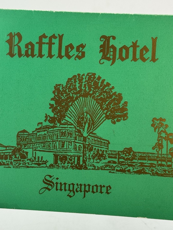 Vintage 1970s Raffles Hotel Singapore Menu Restaurant Dinner | eBay