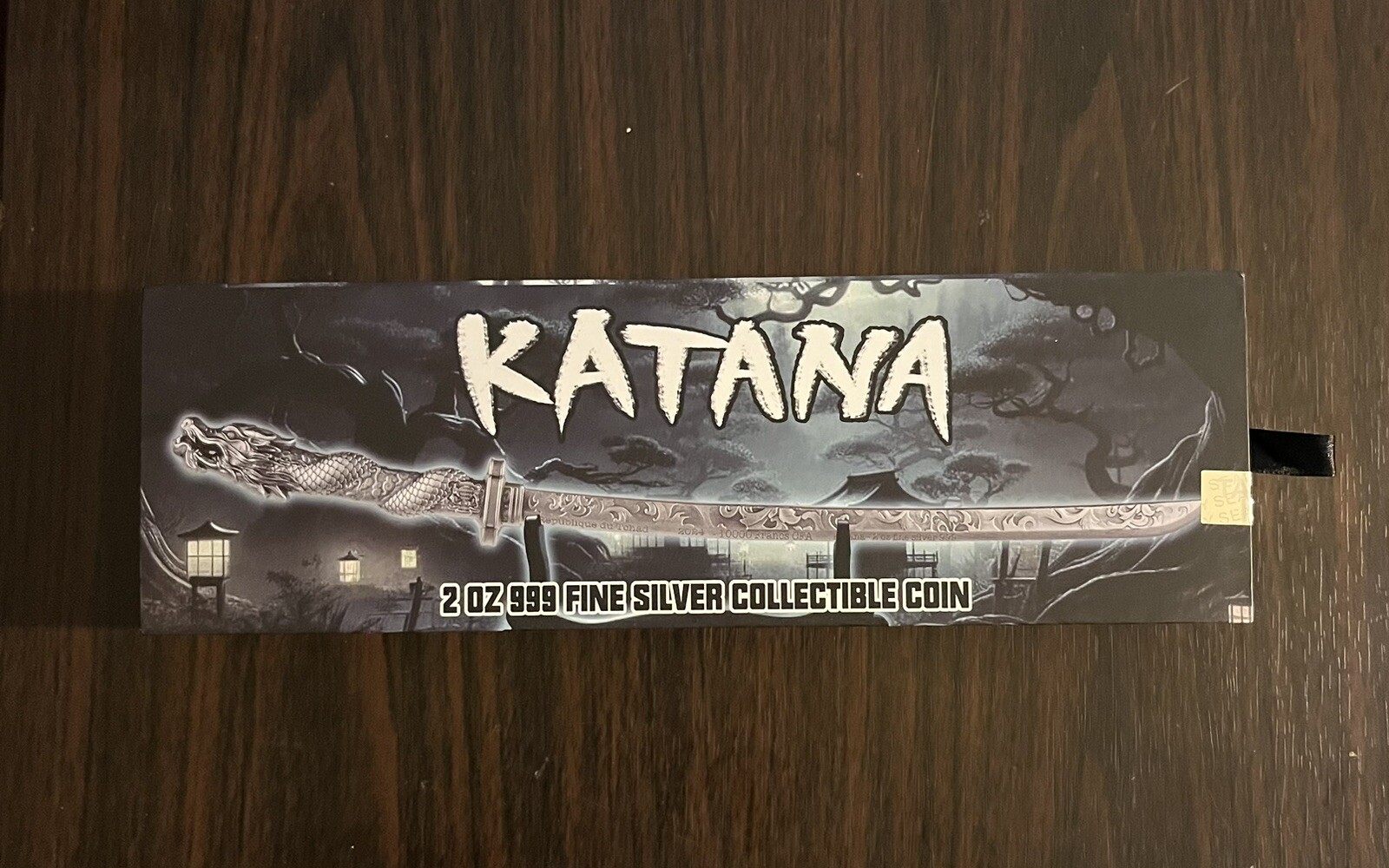 SEALED 2024 Chad Katana Sword 2 oz .999 Silver Coin POTENTIAL GOLD ...
