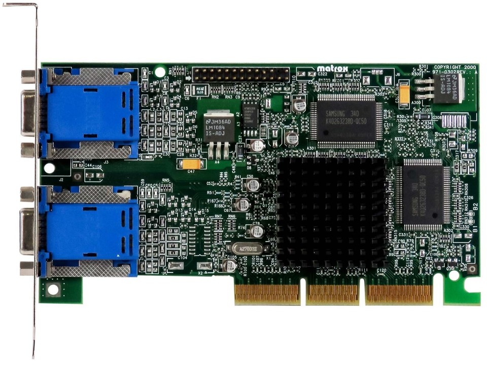 Graphics Card Matrox Millennium G450 32MB DDR SGRAM G45FMDHA32DB 971 ...