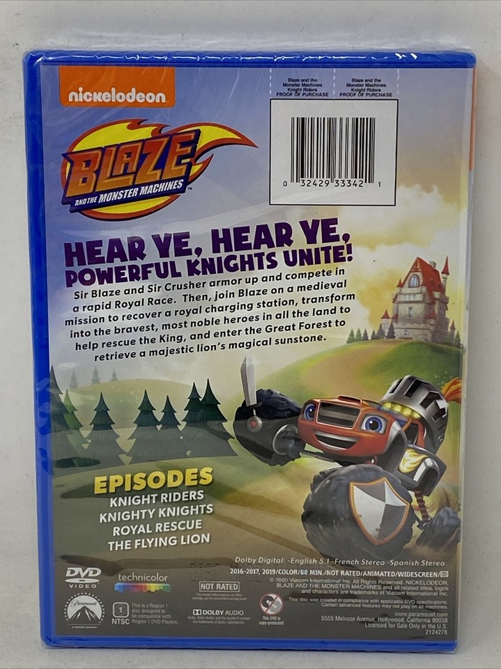 Blaze And The Monster Machines: Knight Riders [New DVD] Ac-3/Dolby ...