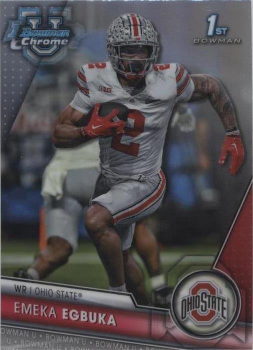 2023 Bowman University Chrome - Emeka Egbuka #115 Refractor (RC) for sale online | eBay