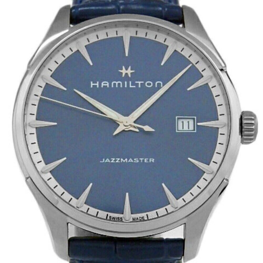 Hamilton Jazzmaster Blue Men's Watch - H324510 for sale online | eBay UK