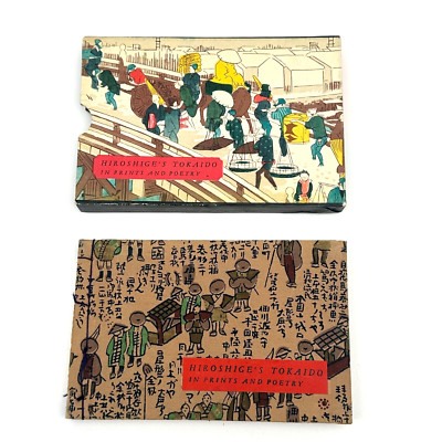 Hiroshiges Tokaido 1960 in Prints and Poetry Rare Japan Slipcase Cloth ...
