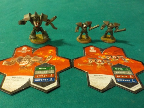 Heroscape Figures Deathwalker 9000 & Zettian Guards with cards | eBay