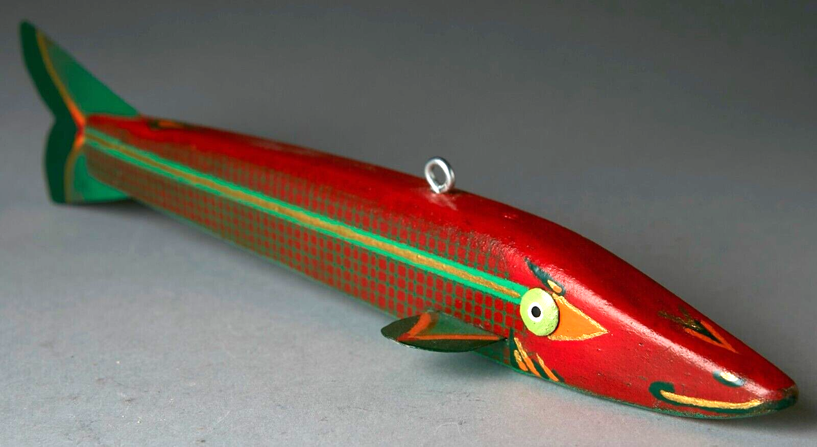 VINTAGE MINNESOTA ~ BOB HOCKING ~ FISH SPEARING DECOY ~ FOLK ART ...