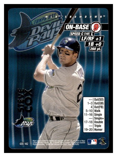 2001 MLB Showdown #420 Steve Cox - Tampa Bay Devil Rays | eBay
