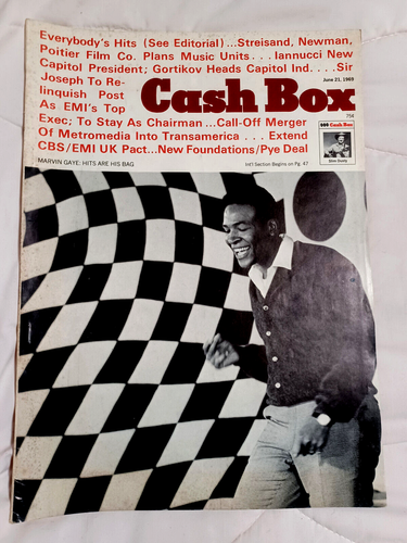 Cashbox Magazine June 21 1969 Marvin Gaye Very Good Condition See ...