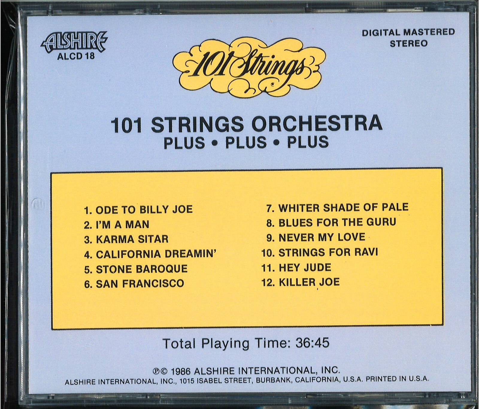 373A NEW SEALED 101 STRINGS ORCHESTRA PLUS *PLUS*PLUS (CD) | eBay