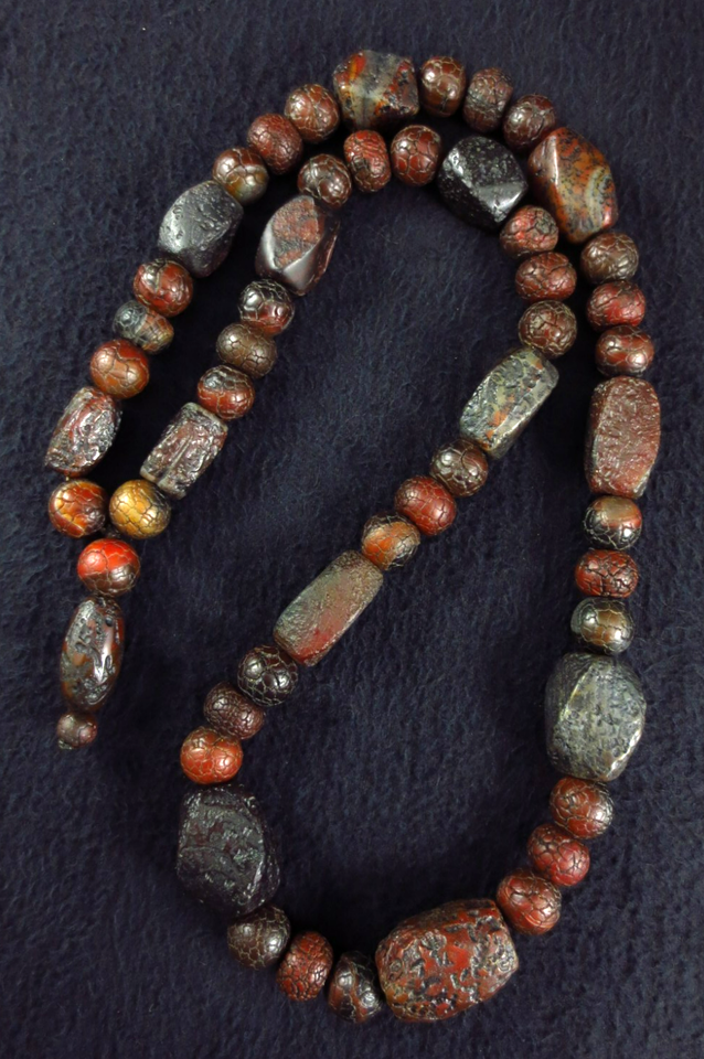 TIBETAN NECKLACE DRAGON SKIN BEADS | eBay