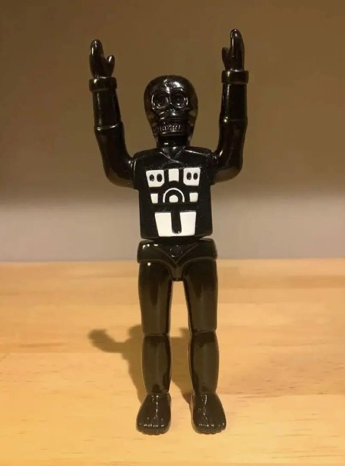 Gargamel Skullman Black Pachi Microman 12cm - Soft Vinyl Figure, Used ...