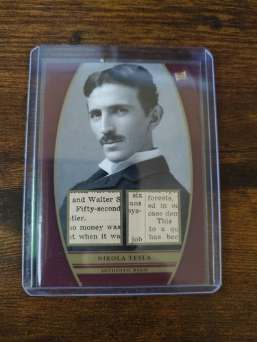 Piece of History Trading Card Relic Nikola Tesla WOW! G | eBay