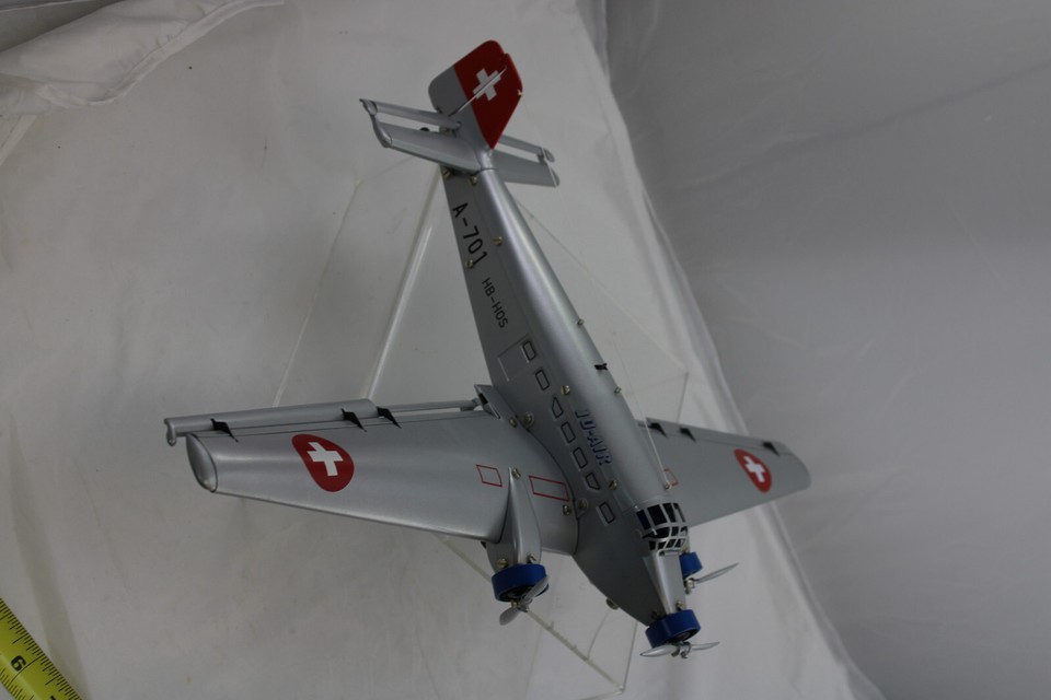 Marklin - JU-52 Swiss Version - Wind Up Tinplate Tri-Motor Airplane ...