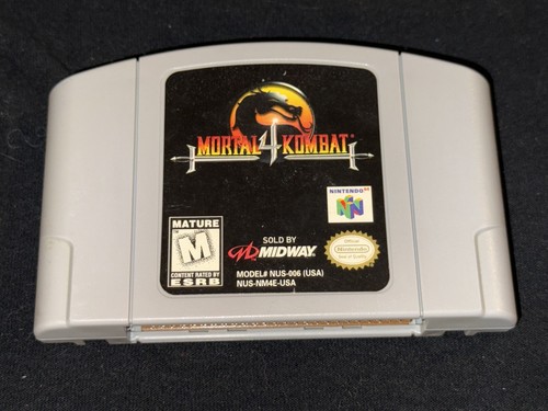 Mortal Kombat 4 (Nintendo 64, 1998) Cleaned / Tested / Authentic - N64 ...