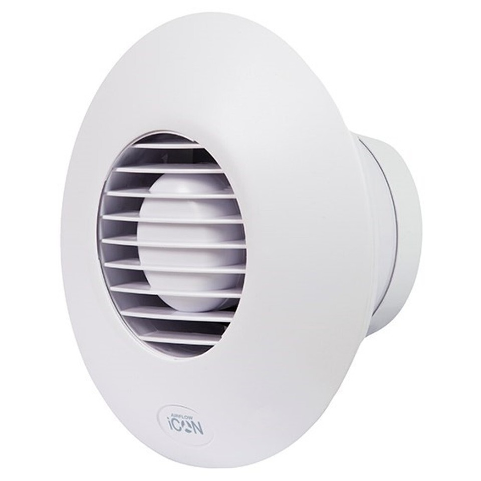 3 x Airflow 72683501 iCON15 Eco Circular Auto Iris Extractor Fans (240V ...