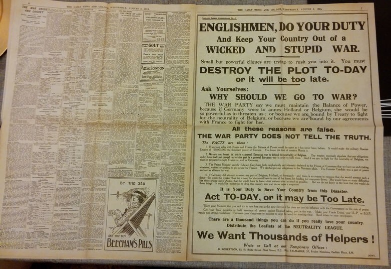 1914 Newspaper World War I Starts Picture Photos History Military Army ...