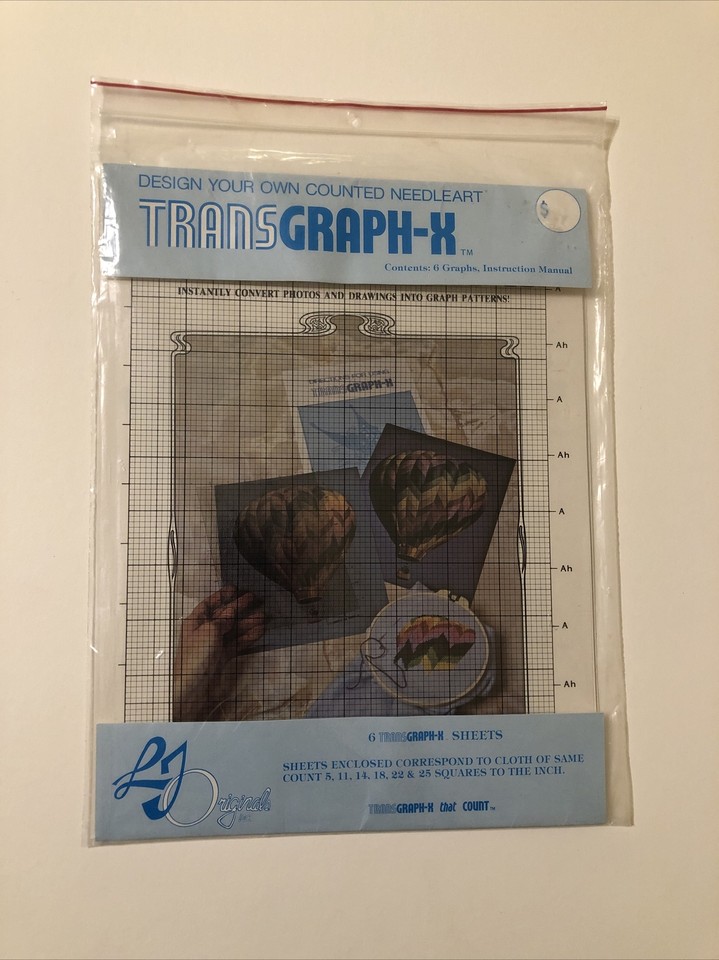 Transgraph-X Design Your Own Counted Needlework-6 Graphs, Instruction Manual | eBay