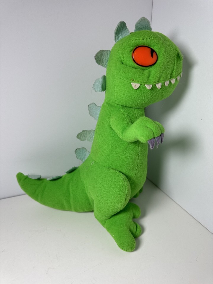 9" NANCO 2000 RUGRATS REPTAR GREEN T-REX DINOSAUR STUFFED ANIMAL PLUSH ...