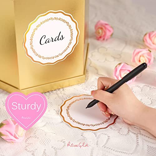 Card Box Card Receiving Box 12x10x10 Inches Elegant Card Box Holder for ...