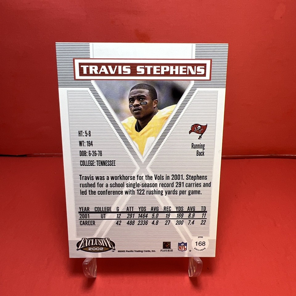 2002 Pacific Exclusive Travis Stephens #168 Rookie RC | eBay