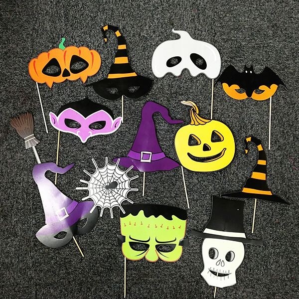 Halloween Props On Sticks - Ready Made Fun Photo Prop Kids Party ...