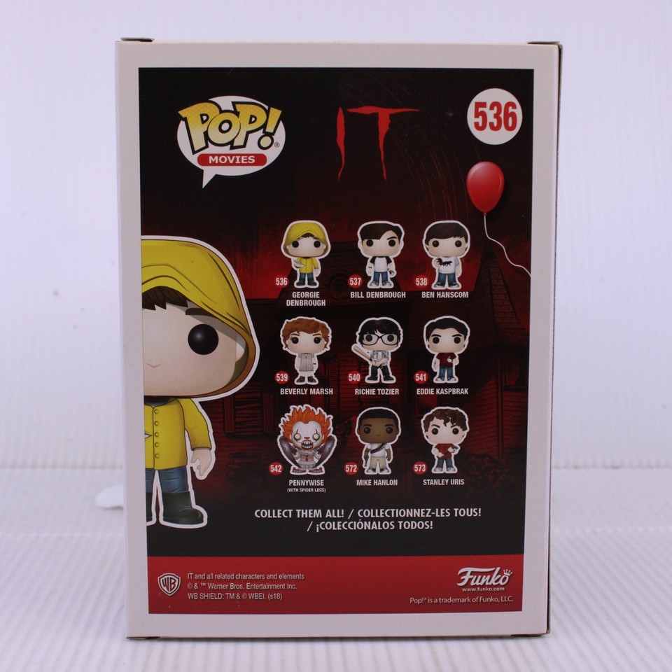 G9 Funko Pop GEORGIE DENBROUGH Pennywise It Vinyl Figure 536 | eBay