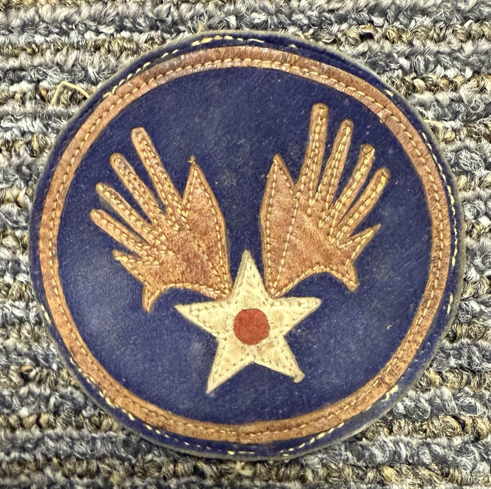 WW2 CBI Theater made Pair of Insignias for A-2 Flight Jacket Leather ...