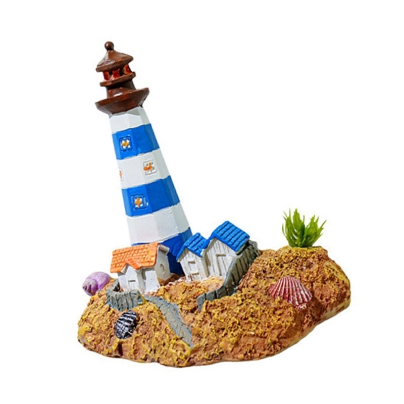 Fish Shrimp Tanks Lighthouse Ornaments Aquariums Landscaping Castles ...