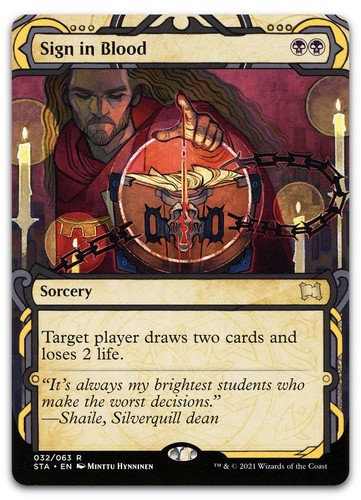 Sign in Blood #32 (NM) Strixhaven STA Magic MTG | eBay