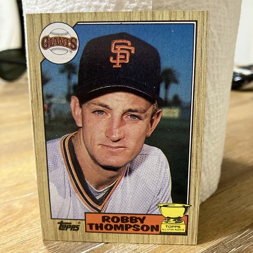 1987 Topps 658 Robby Thompson ALL STAR ROOKIE rc GIANTS - Nice Card! | eBay