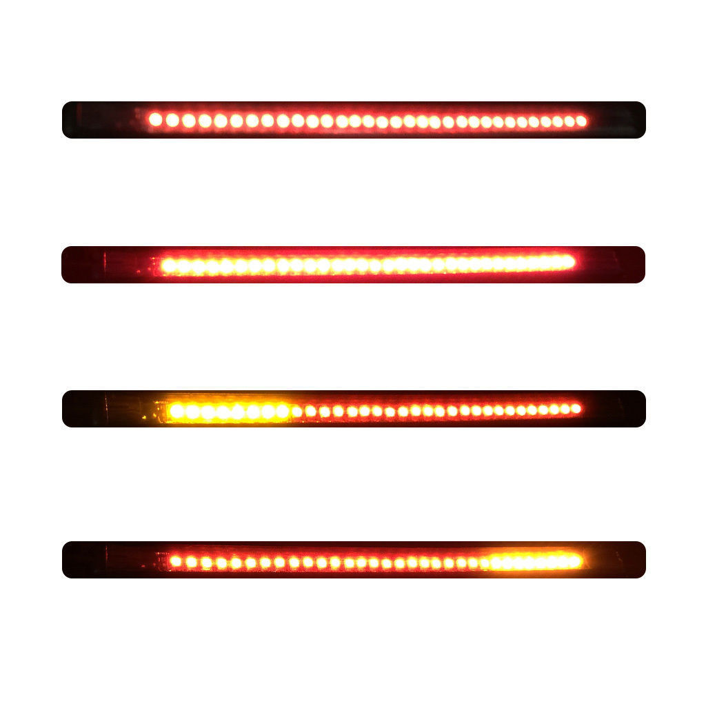 MOTORCYCLE FLEXIBLE LED BRAKE TAIL LIGHT INDICATOR STRIP KIT HARLEY ...