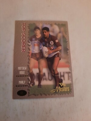 1994 NSWRL Dynamic Masters Series Matthew Ridge | eBay Australia