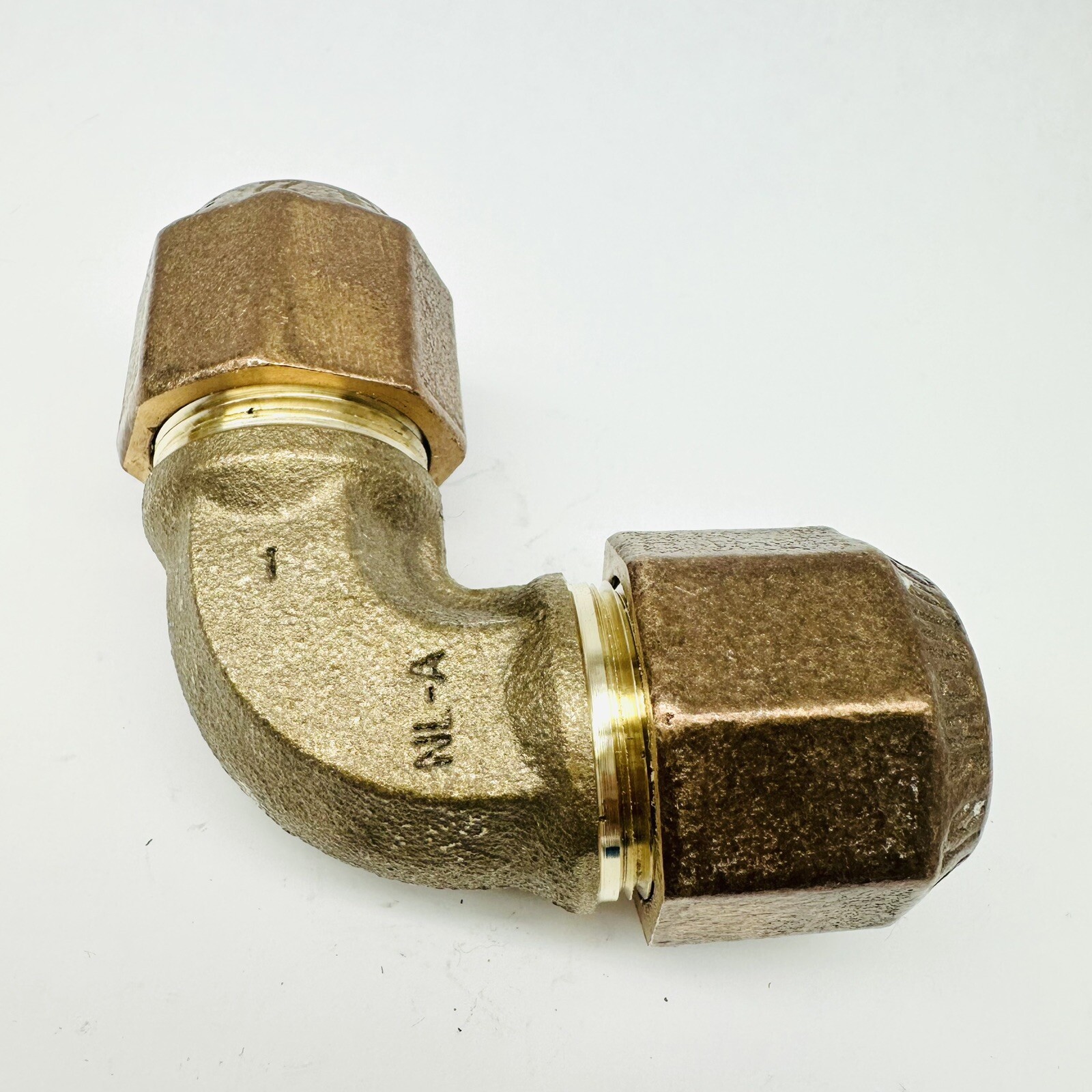 3/4" Mueller Quarter Bend Coupling Compression CTS OD Tubing 90° Elbow ...