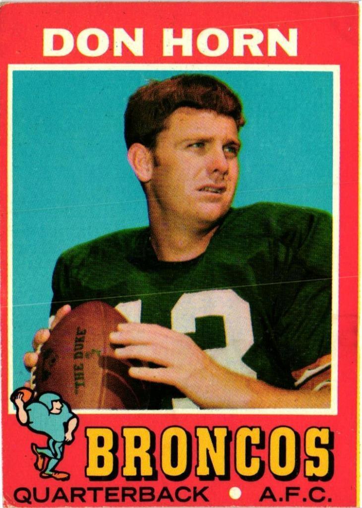 DON HORN 1971 Topps Football #59 FREE SHIP 50% OFF SALE B1011R3S14P9 | eBay