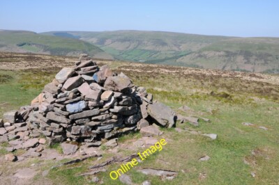 Photo 6x4 Cairn near Chwarel y Fan Capel-y-ffin View to the north from ...
