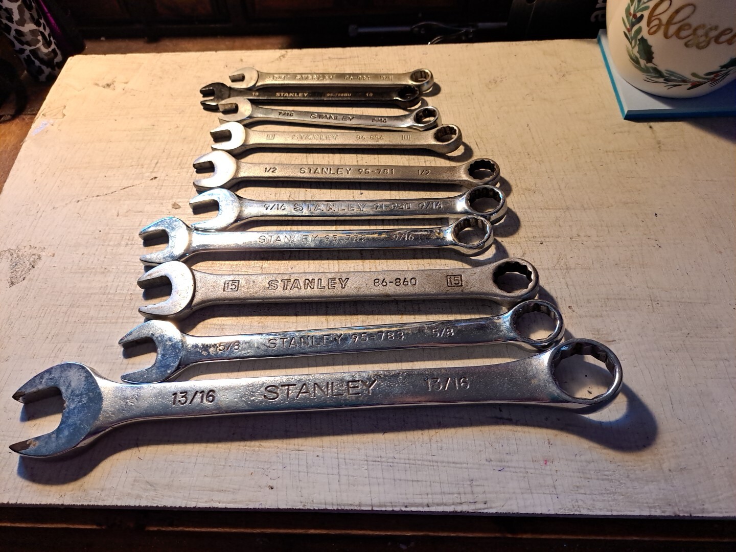 10 Pc Stanley Combination Wrench Set-SAE/METRIC-Some NEW/Used-Nice ...