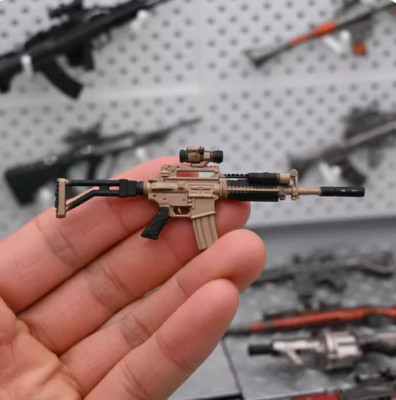 1/12 Soldier Accessories Desert Yellow M4 Gun Model for 6" figma TBL ...