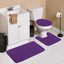 3PC #9 SOFT BATHROOM SET BATH MAT CONTOUR RUG TOILET LID COVER NEW 3 ...