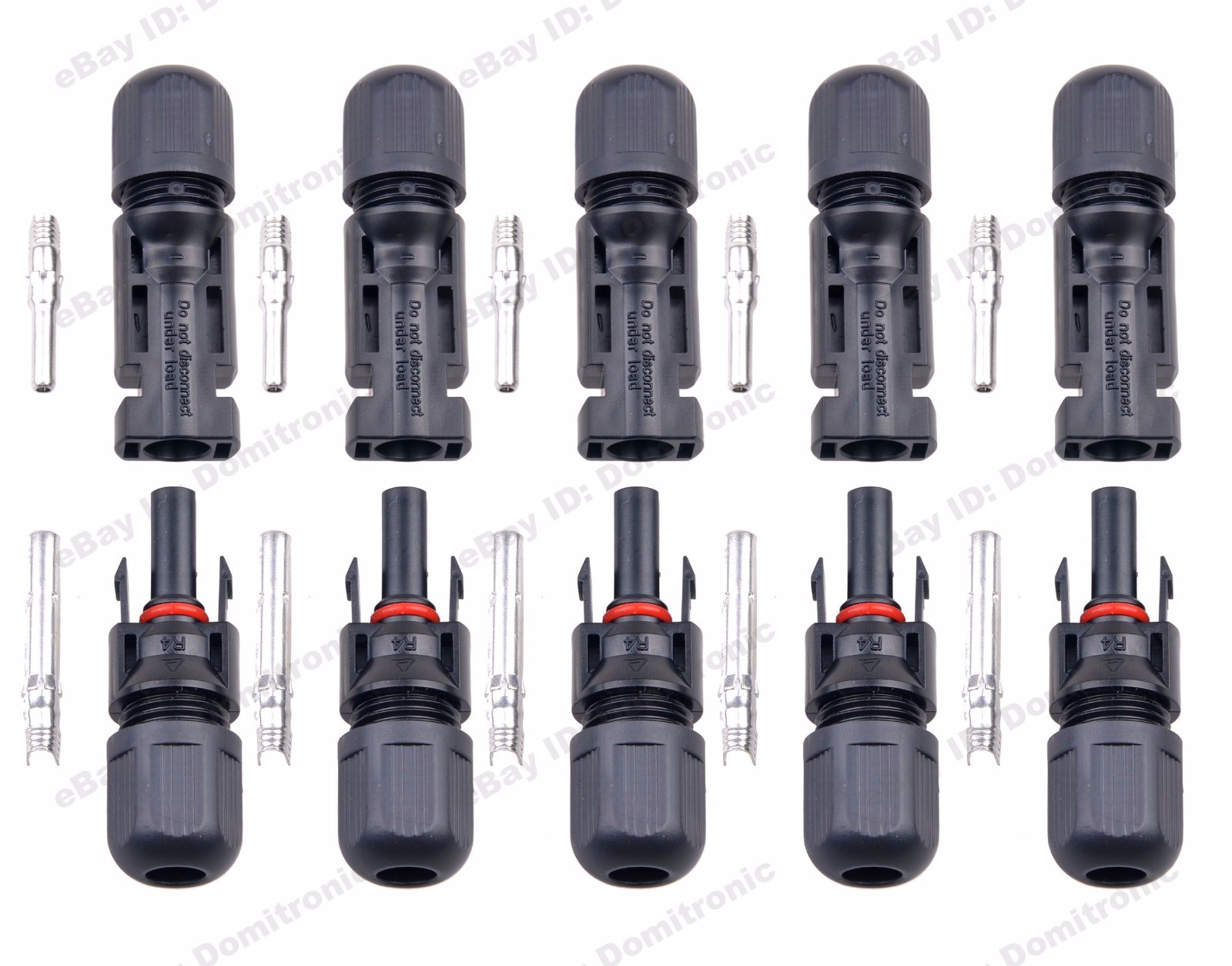 Panel Connector Male + Female Wire Solar Panel Cable Connector ...